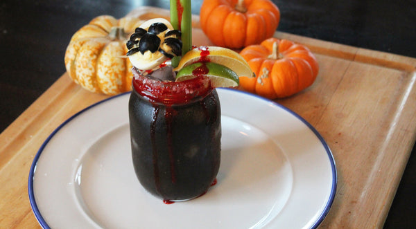 How to Make a Spooky & Festive Haunted Halloween Black & Bloody Mary!